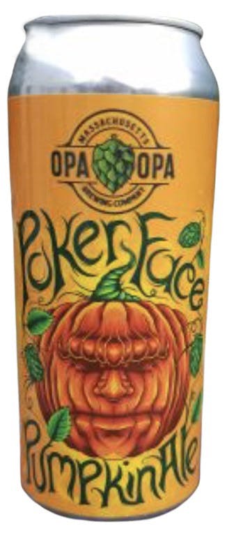Opa Opa Brewing Poker Face Pumpkin Ale 4 pack 16 oz. Can - Yankee Spirits