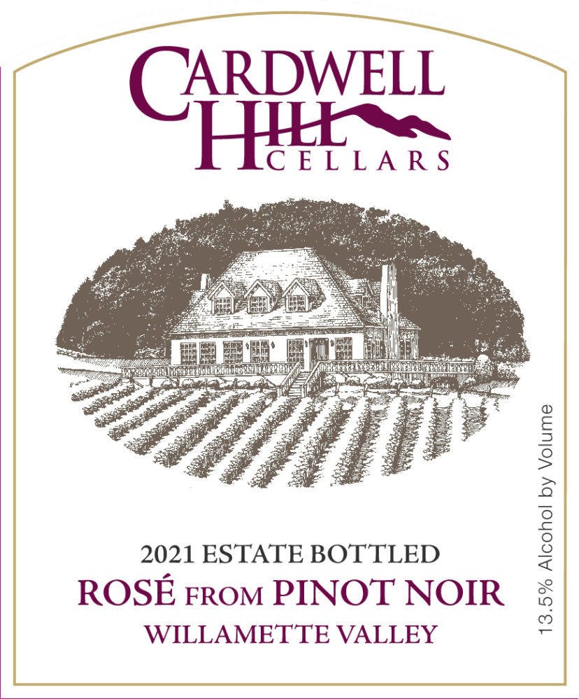 Cardwell Hill Rose From Pinot Noir 2021 750ml - Tonic Bottle & Cork