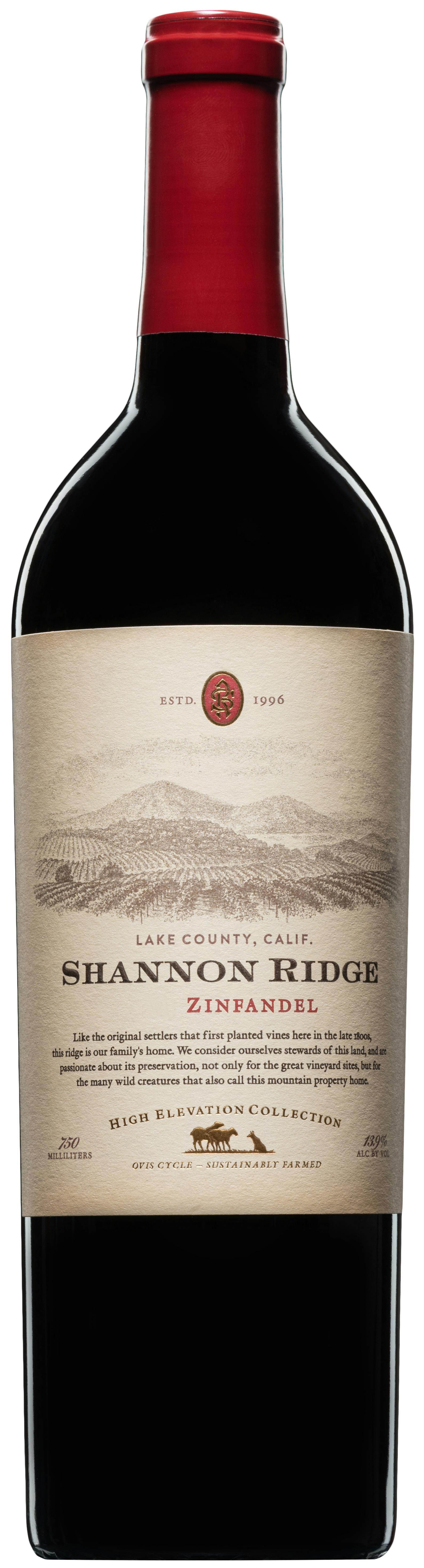 Shannon Ridge High Elevation Zinfandel 2020 750ml - Liquors Inc.