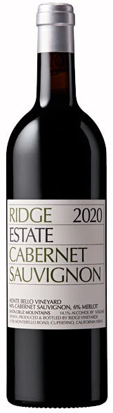 Ridge Vineyards Estate Cabernet Sauvignon 2020 750ml - Allendale Wine ...