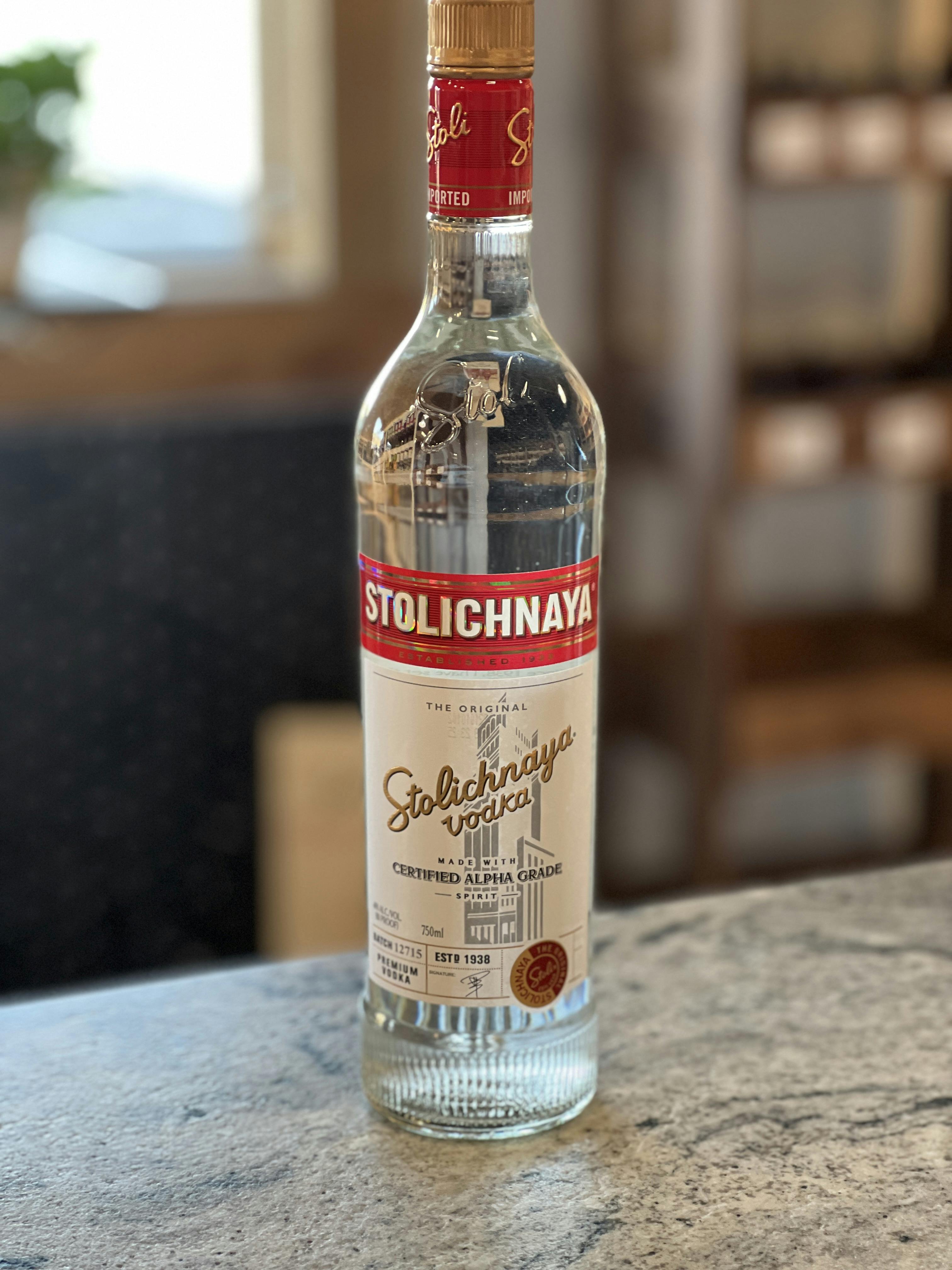 Stoli Vodka Premium 750ml - Tonic Bottle & Cork