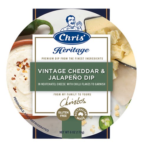 Chris' Foods Heritage Dips Vintage Cheddar & Jalapeño - Bottle Shop of ...