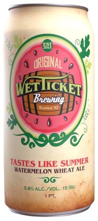 Wet Ticket Brewing Tastes Like Summer Watermelon Wheat 4 pack 16 oz ...