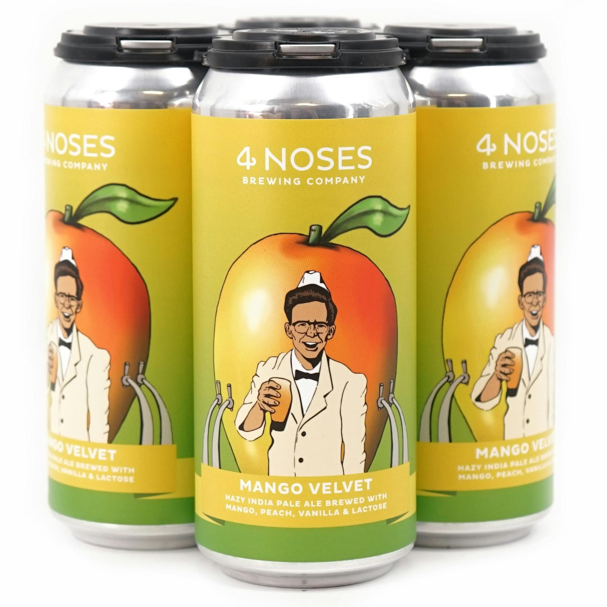 4 Noses Brewing Mango Velvet 4 pack 16 oz. Can - Argonaut Wine & Liquor