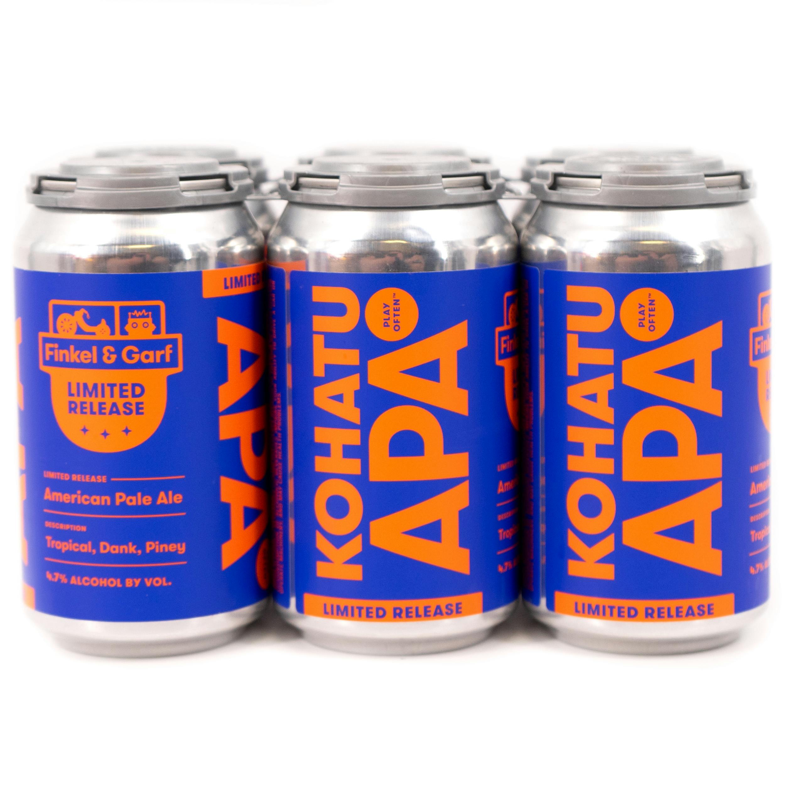 Finkel & Garf Kohatu IPA 6 pack 12 oz. Can - Argonaut Wine & Liquor