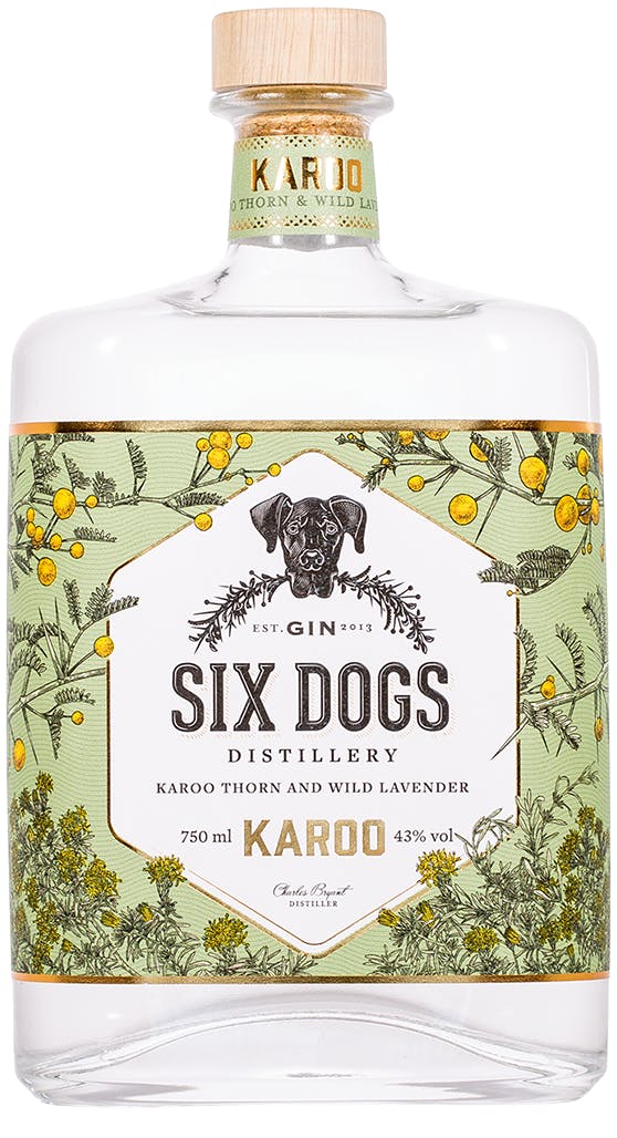 Six Dogs Distillery Karoo Gin 750ml - Toast Wines by Taste