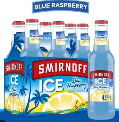 Smirnoff Ice BLUE RASPBERRY LEMONADE - Case 24 pack 11.2 oz. - Garden ...