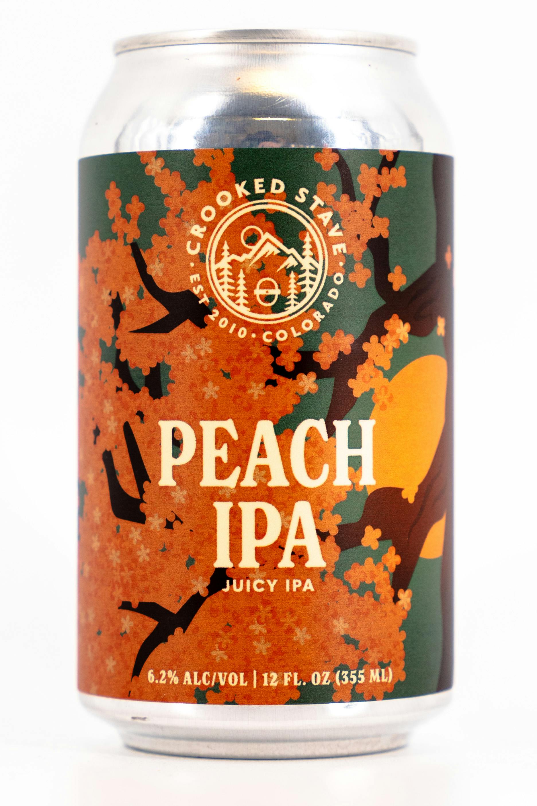 Crooked Stave Peach IPA 6 pack 12 oz. Can - Argonaut Wine & Liquor