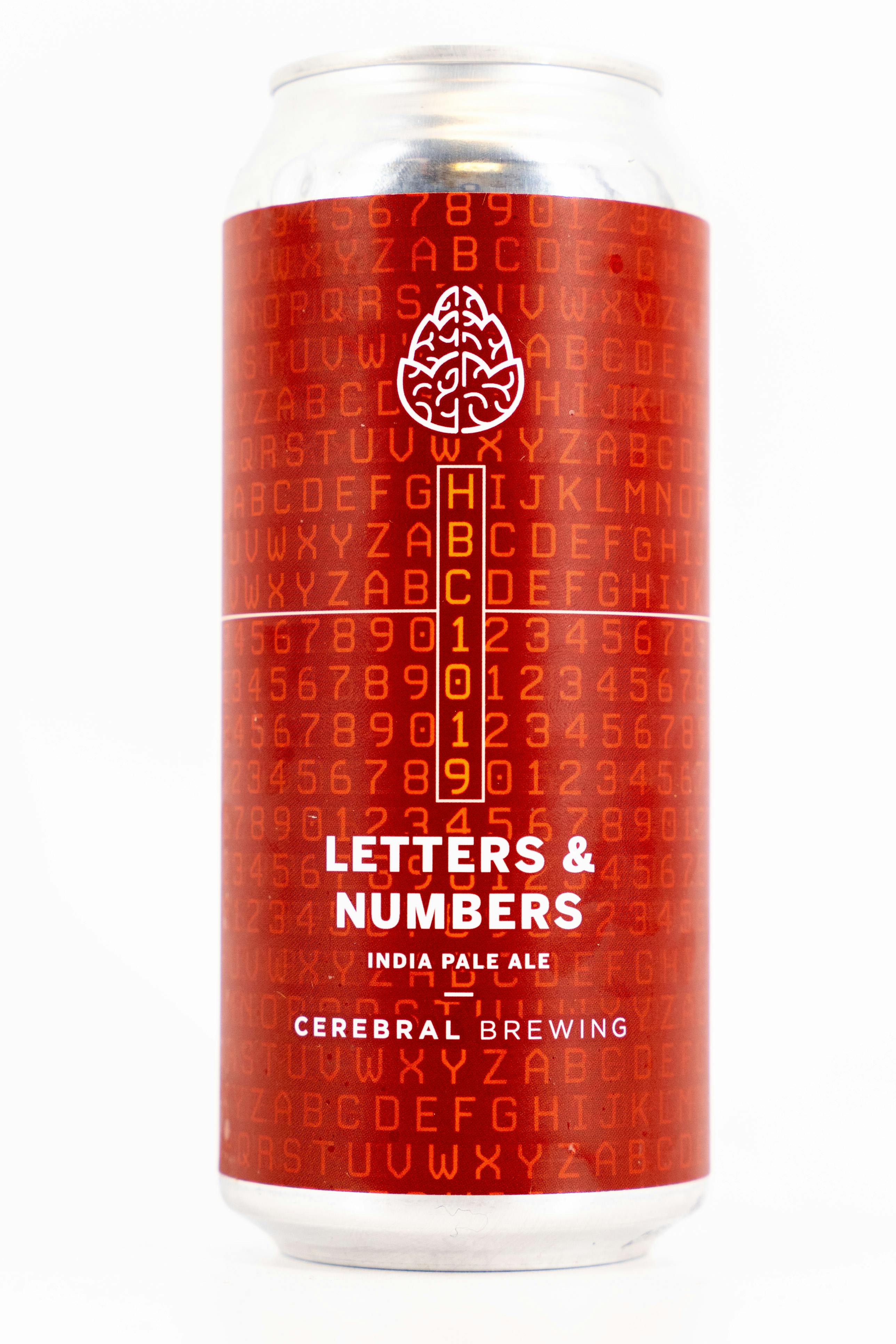 Cerebral Brewing Letters & Numbers 4 pack 16 oz. Can - Argonaut Wine ...