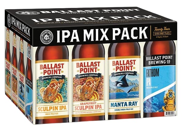 Ballast Point IPA Mix Pack 12 pack 12 oz. Can - Chris Gasbarro's Fine ...