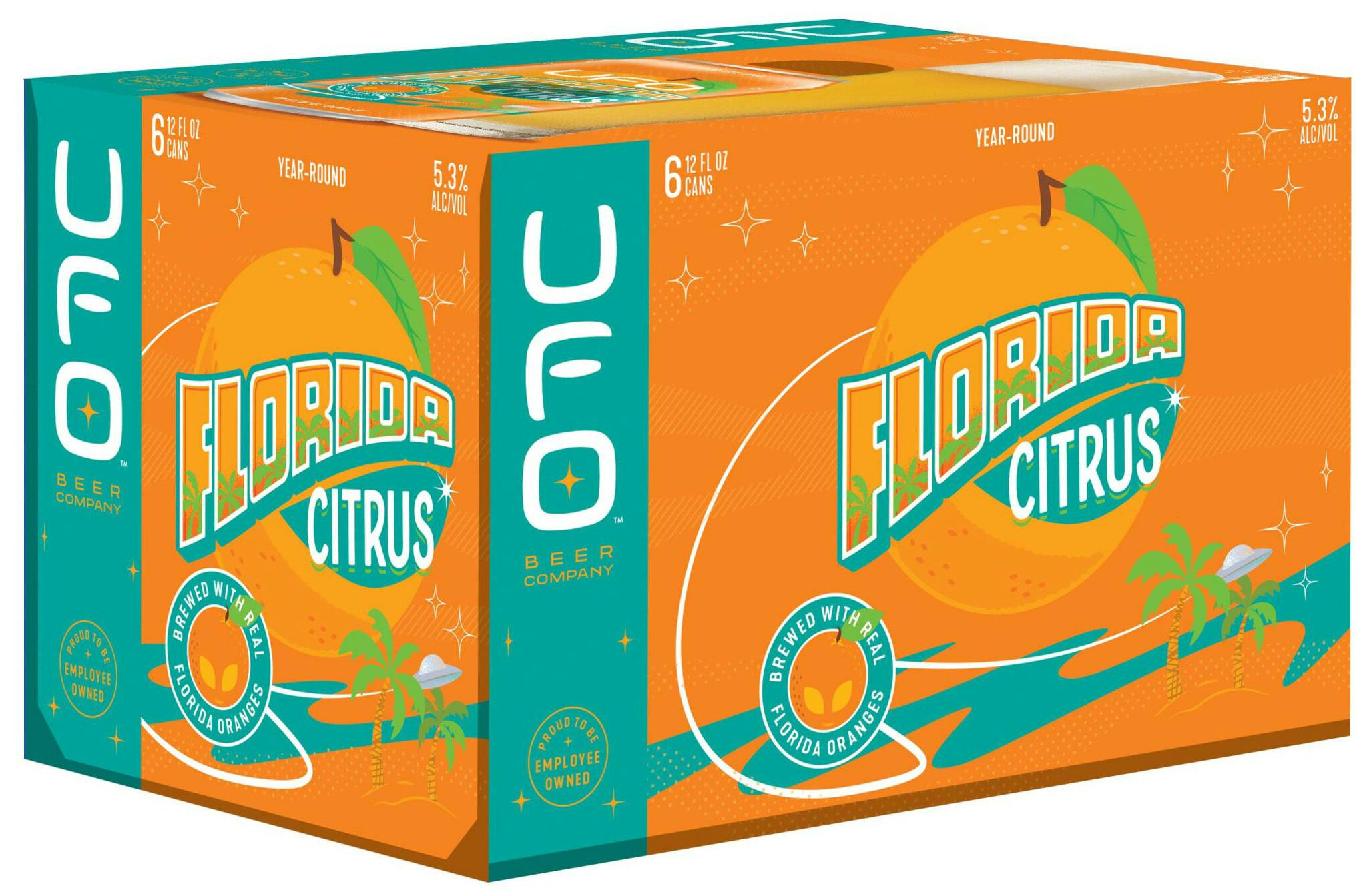 UFO Beer Co. Florida Citrus 6 pack 12 oz. Can - Yankee Spirits