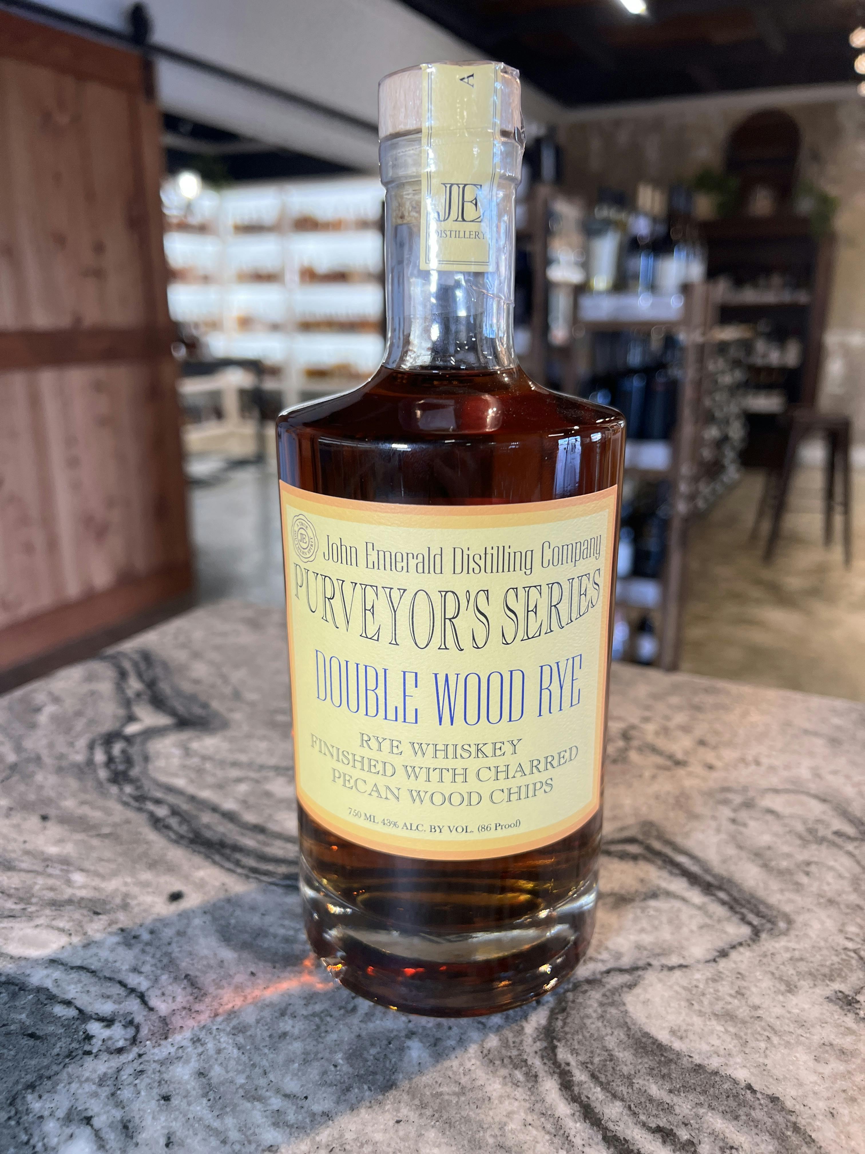 John Emerald Distilling Company Purveyor's Series Double Wood Rye 750ml ...
