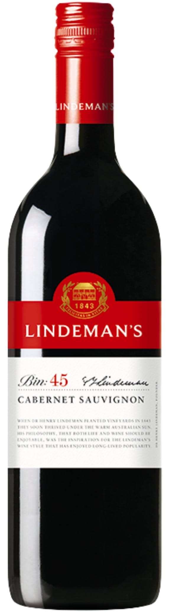 Lindemans Bin 45 Cabernet Sauvignon 2021 750ml - Canal's of Berlin