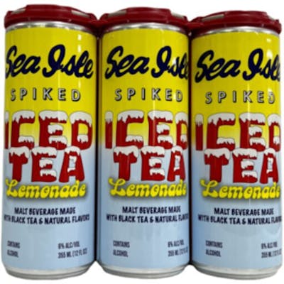 Sea Isle Spiked Iced Tea 1/2 & 1/2 TEA & LEMONADE 6 pack 12 oz. Can ...