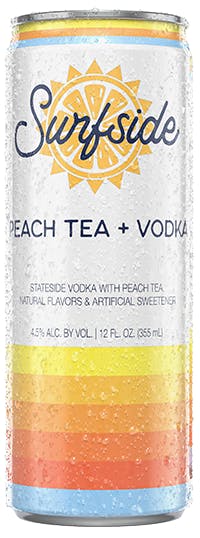Stateside Surfside Peach Tea + Vodka 4 pack 12 oz. Can - Kelly's Liquor
