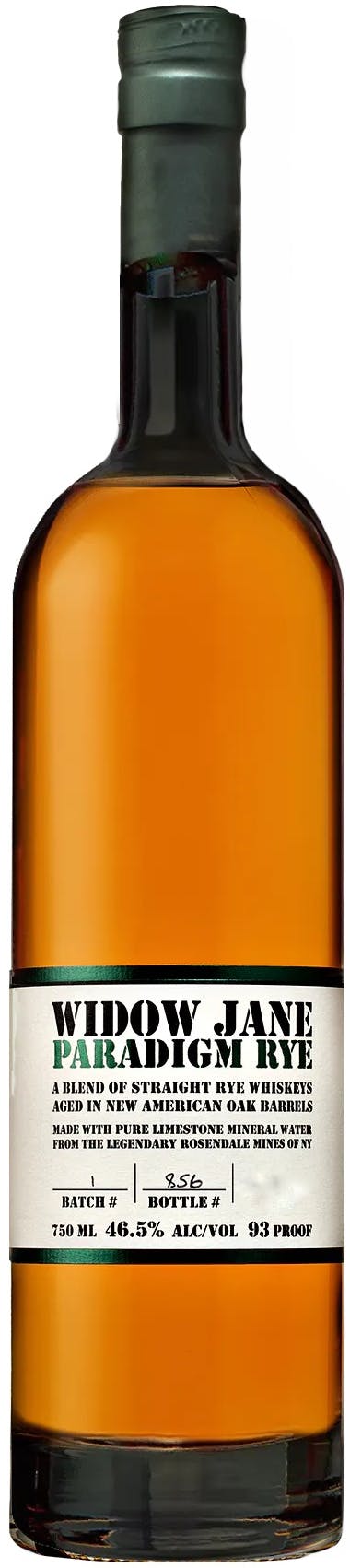 Widow Jane Paradigm Rye 750ml - Cheers Wines and Spirits