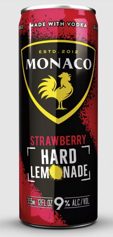 Monaco Strawberry Hard Lemonade 12 oz. Can - Cheers Wines and Spirits