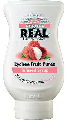 Reàl Ingredients Lychee Puree Infused Syrup 16.9 oz. - Yankee Spirits