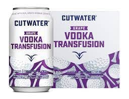 Cutwater Spirits Grape Vodka Transfusion 4 pack 12 oz. Can - Yankee Spirits