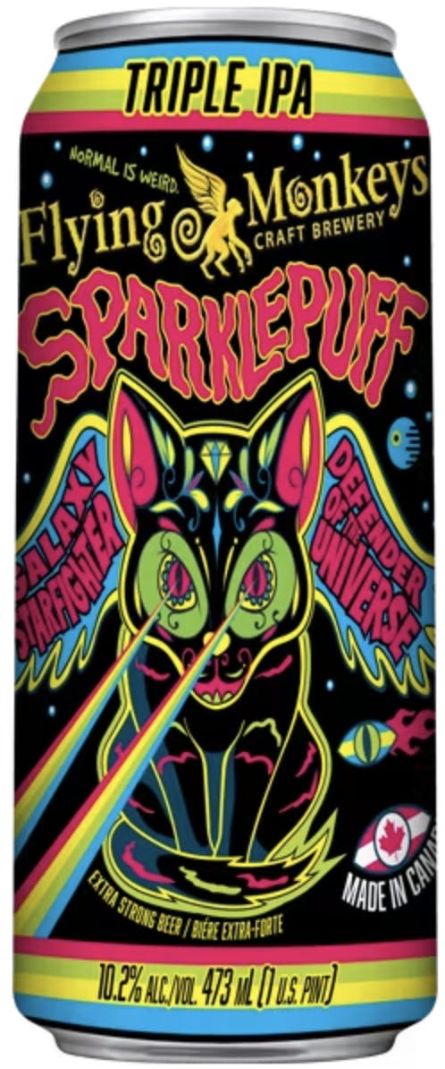 Flying Monkeys Sparklepuff Triple Ipa 4 pack 16 oz. Can - Yankee Spirits