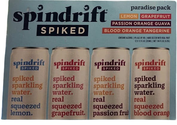 Spindrift Spiked Paradise Variety Pack 12 pack 12 oz. Can - Yankee Spirits