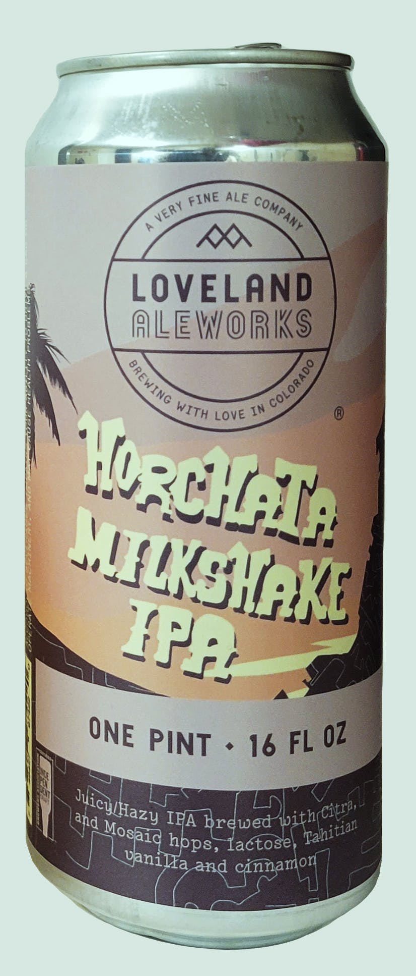 Loveland Aleworks Horchata Milkshake IPA 4 pack 16 oz. Can - Argonaut ...