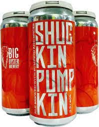 Big Oyster Brewery Shuckin Pumpkin 4 pack 16 oz. Can - Petite Cellars