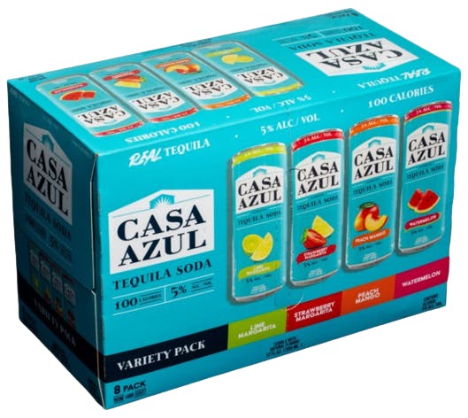 Casa Azul Spirits Tequila Soda Variety Pack 8 pack - Stirling Fine Wines