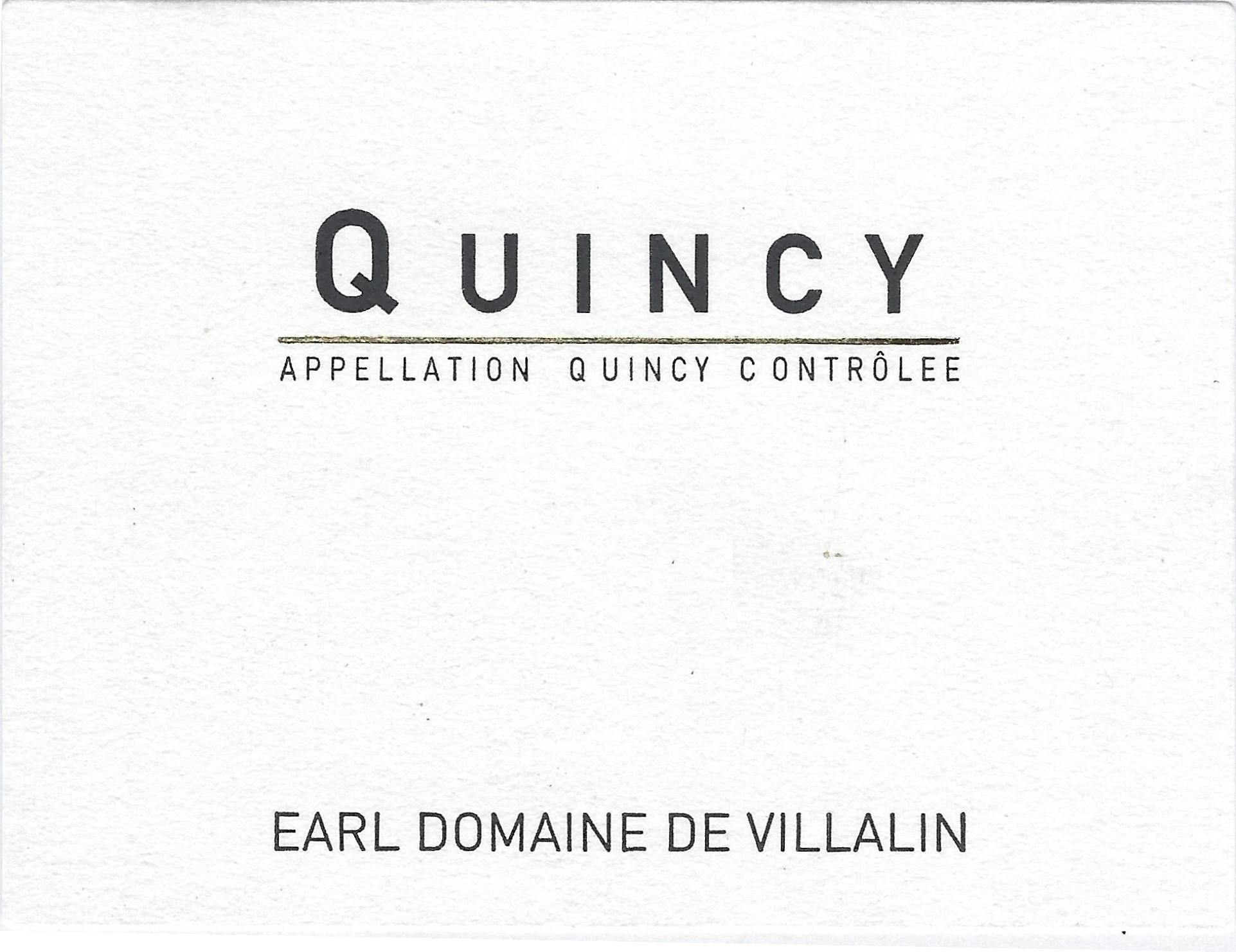 Domaine Villalin Quincy 2022 750ml - Bottle Shop of Spring Lake