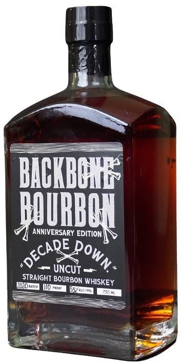 Backbone Bourbon Uncut Decade Down Straight Bourbon Whiskey 750ml ...