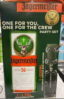 Jagermeister Herbal Liqueur - GIFT SET w/10pk minis 1.75L - Garden ...