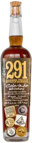 Distillery 291 Barrel Proof Single Barrel Colorado Bourbon 750ml ...