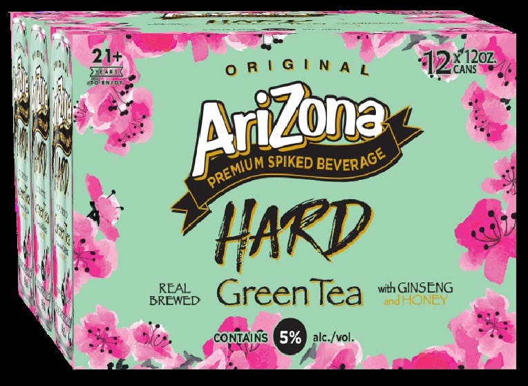 AriZona Hard Iced Green Tea 12 pack 12 oz. Can - Yankee Spirits
