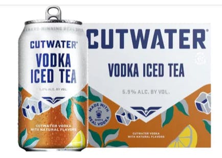 Cutwater Spirits Vodka Iced Tea 4 pack 12 oz. Can - Petite Cellars