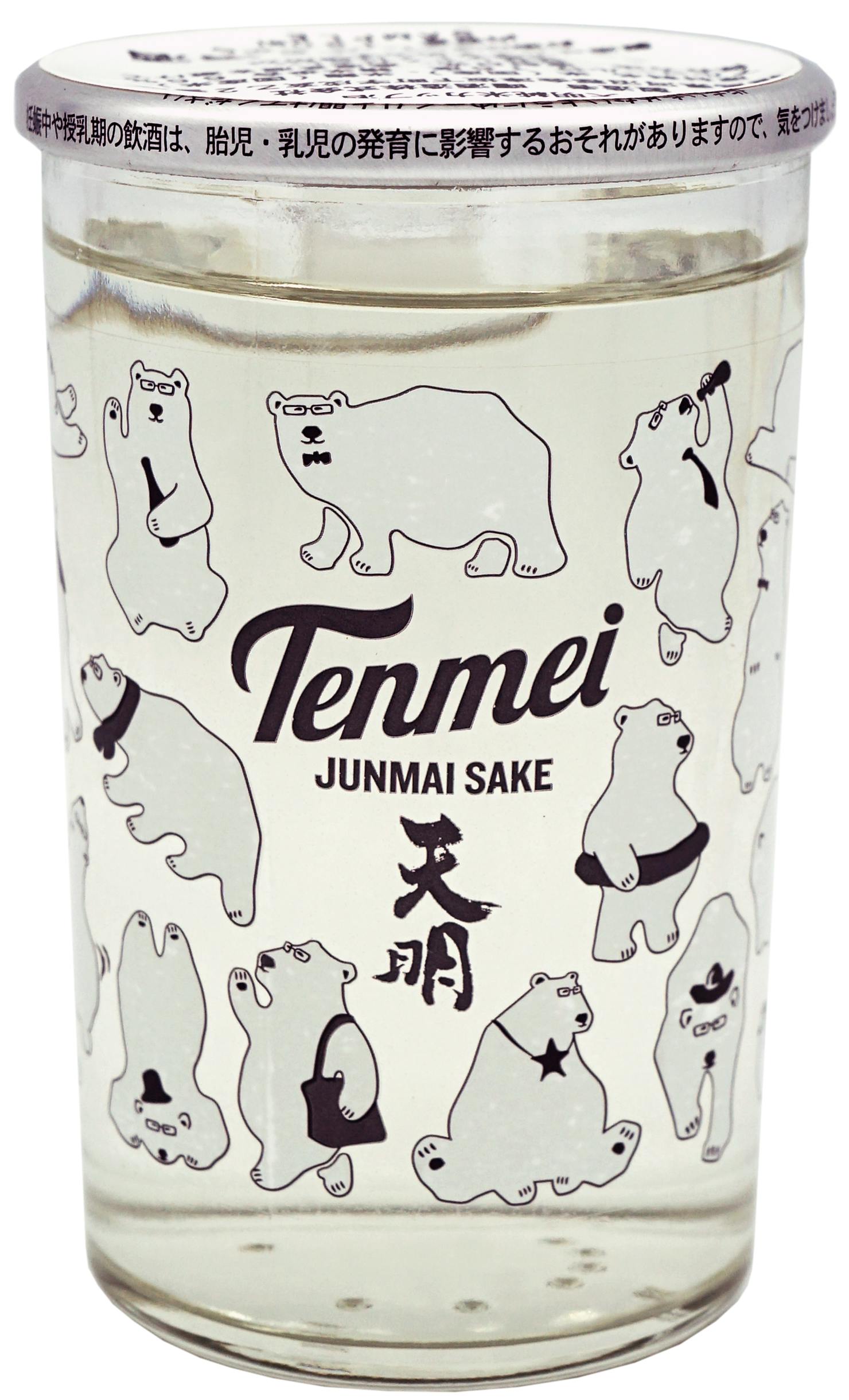 Tenmei Junmai Bear Cup Sake 180ml Can - Argonaut Wine & Liquor