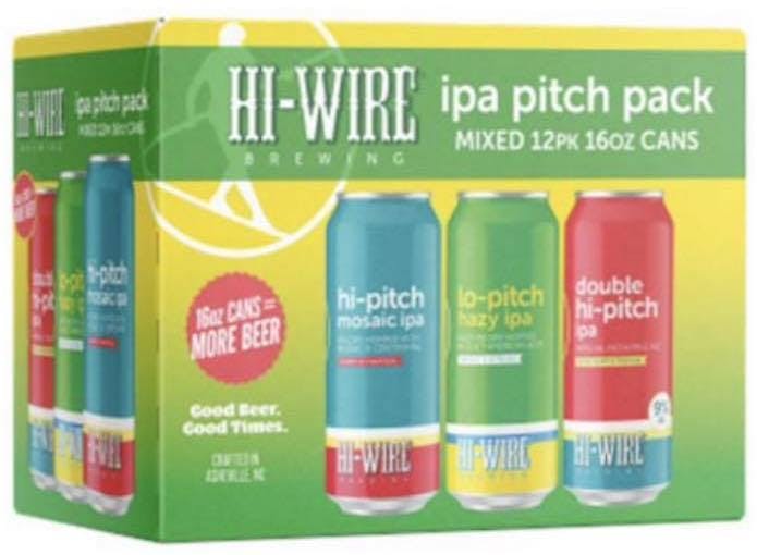 Hi-Wire Brewing IPA Pitch Pack 12 pack 12 oz. Can - Buster's Liquors ...