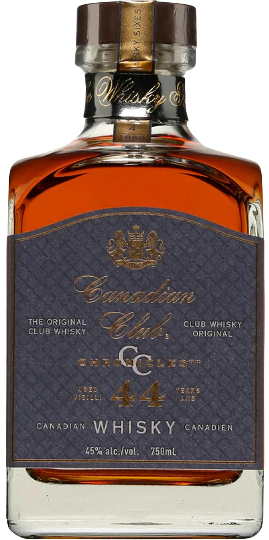 Canadian Club Chronicles 1977 44 year old - Vicker's Liquors