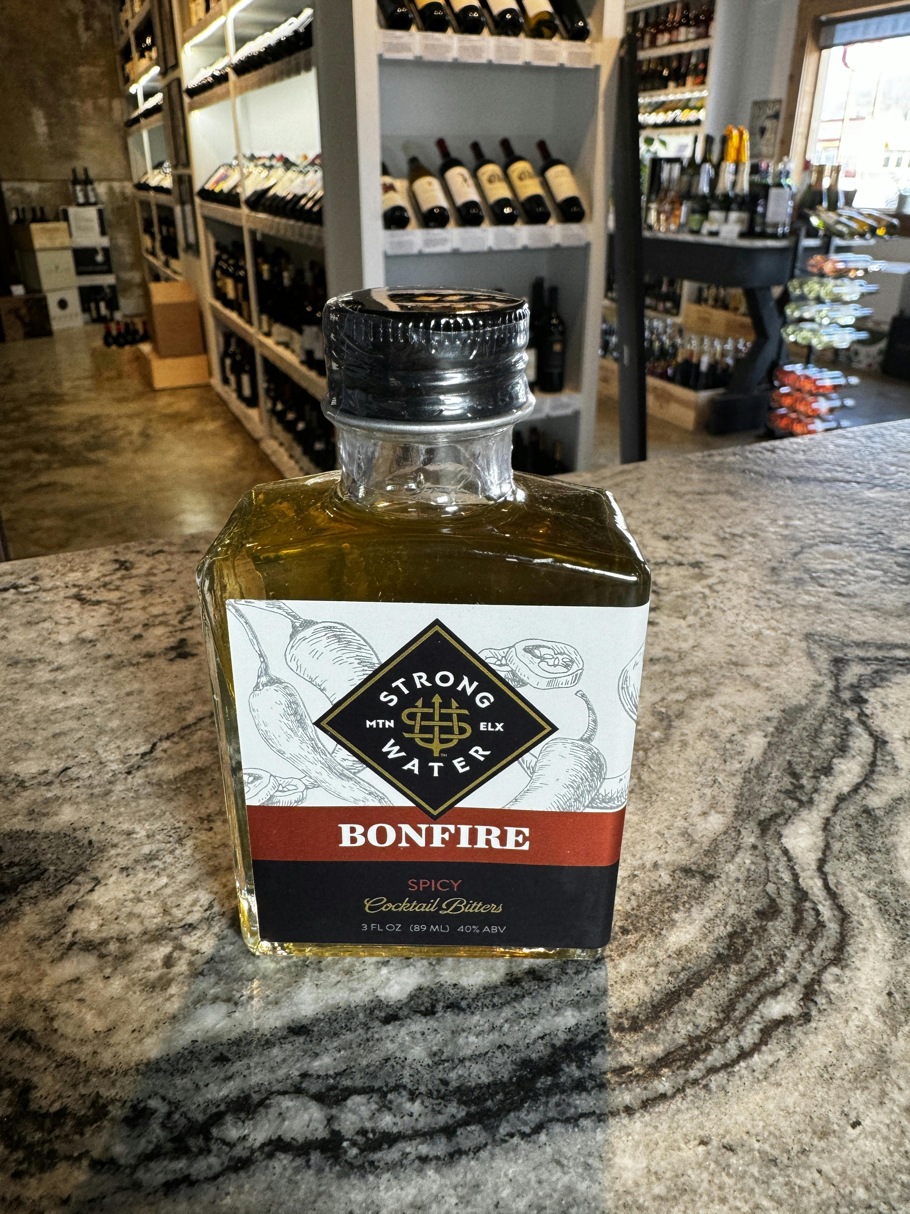 Bonfire Spicy Bitters 3 oz. Bottle - Tonic Bottle & Cork