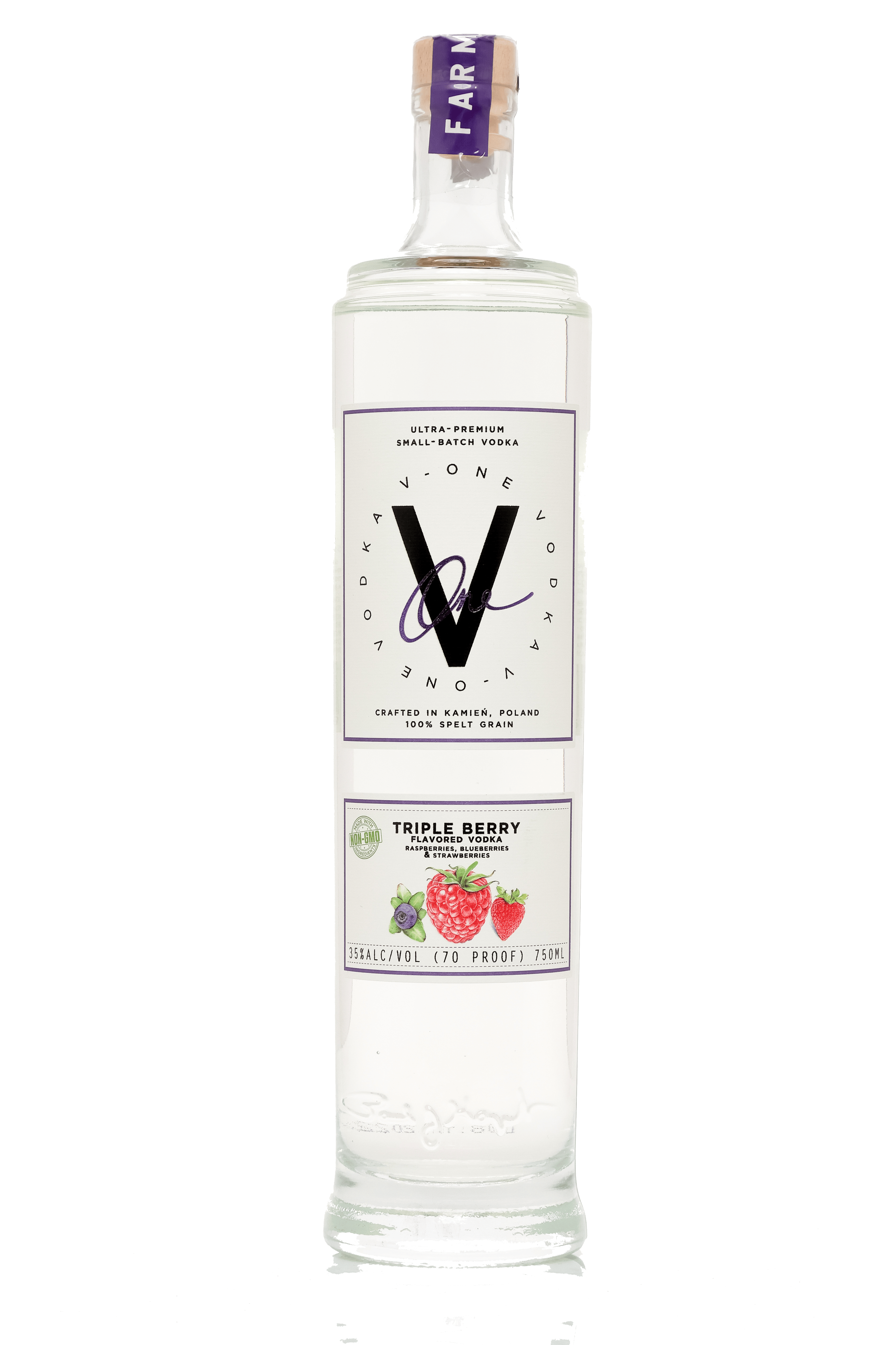 V-One Triple Berry Vodka 750ml - Yankee Spirits