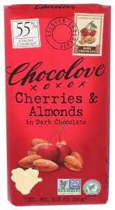 Chocolove Cherries & Almonds In Dark Chocolate - Argonaut Wine & Liquor