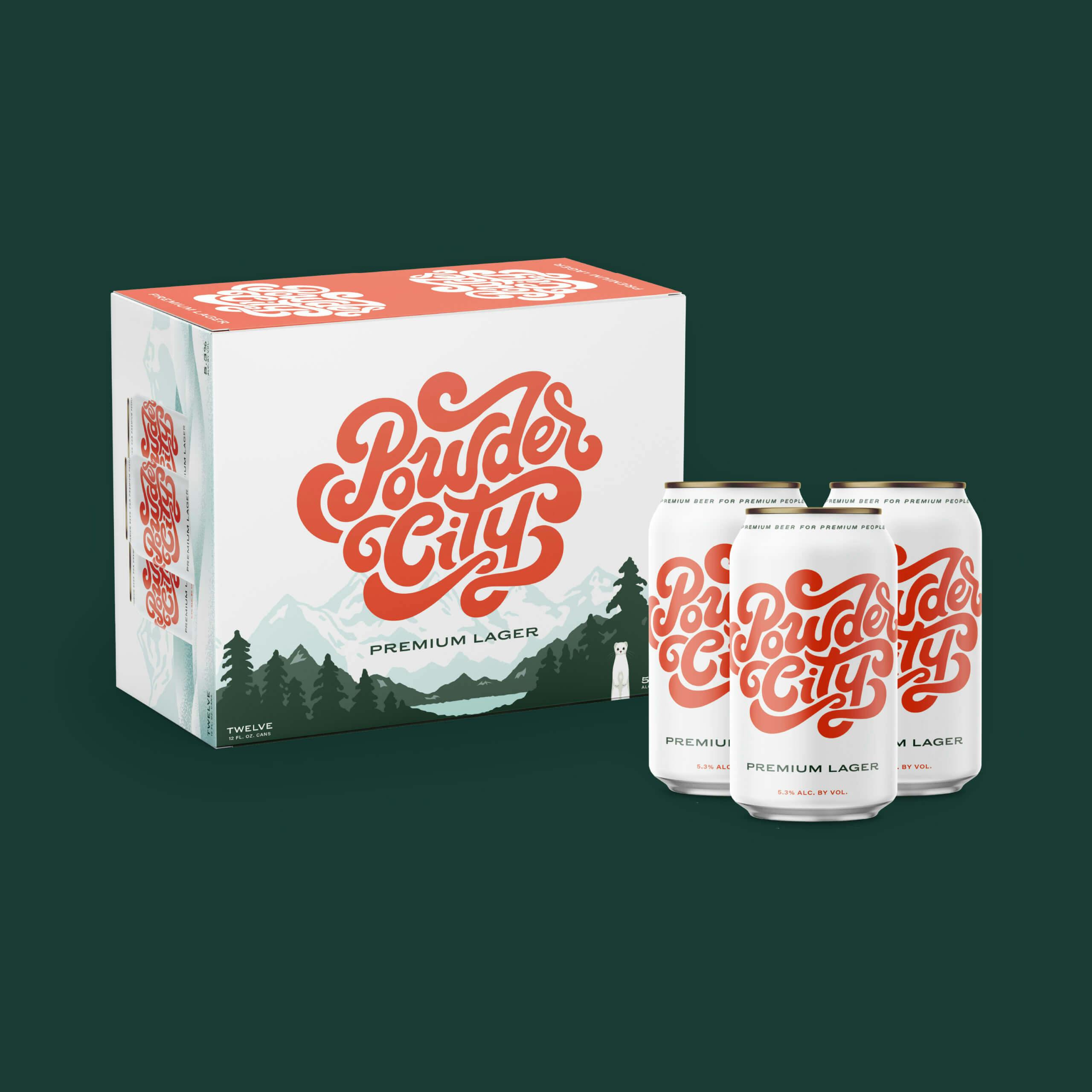 Mountains Walking Brewery Powder City Lager 4 pack 16 oz. Can ...