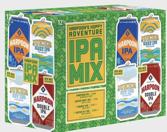 Harpoon Brewery IPA Mix 12 pack 12 oz. Can - Yankee Spirits