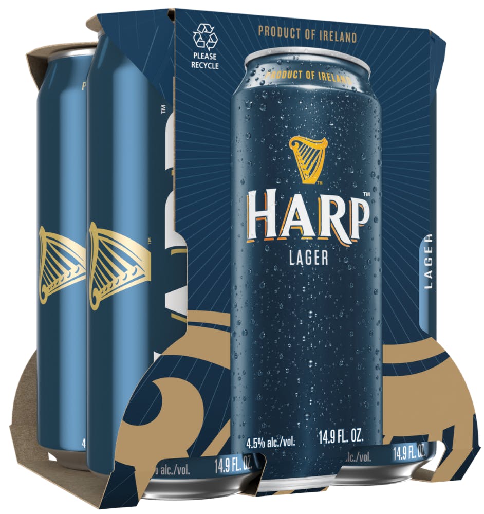 Harp Lager 4 pack 14.9 oz. Can - Yankee Spirits