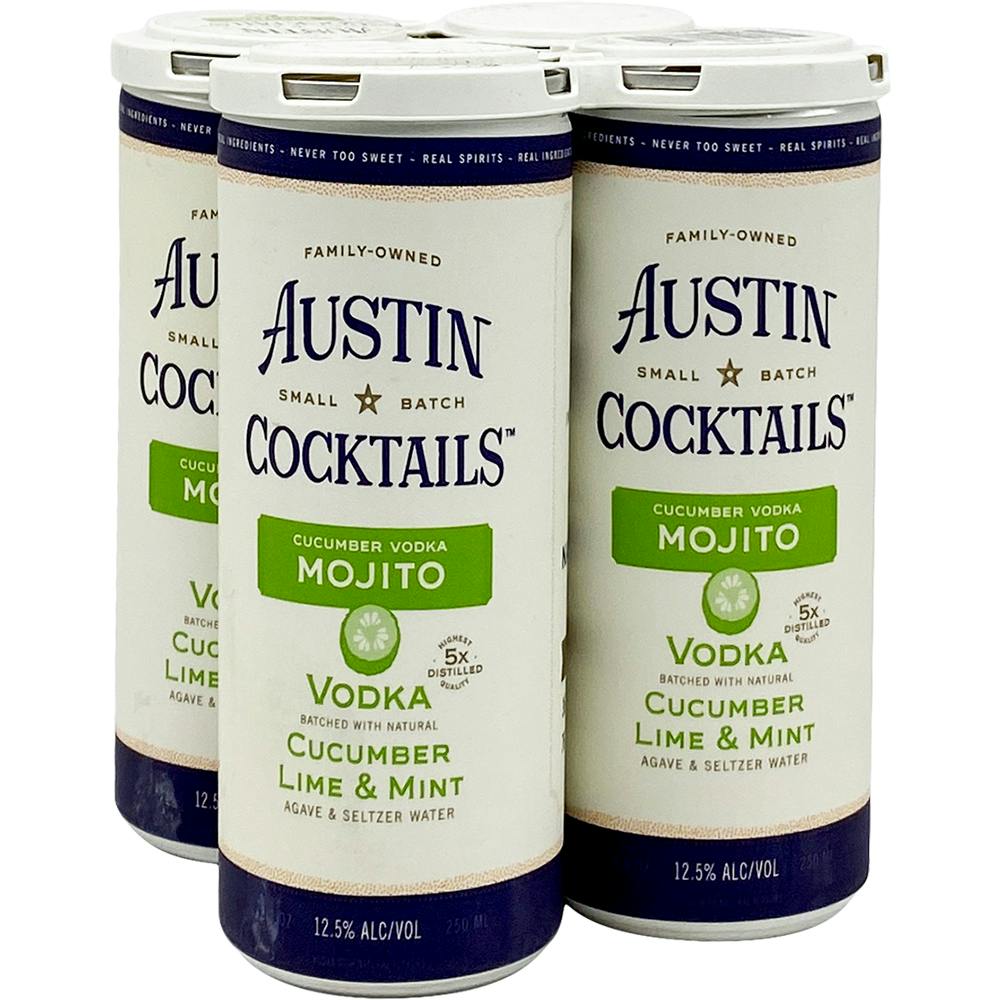 Austin Cocktails Cucumber Vodka Mojito 4 pack 250ml Can - Yankee Spirits