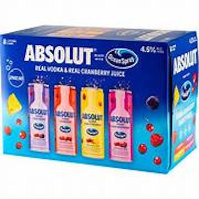 Absolut Ocean Spray Variety Pack 8 pack 12 oz. Can - Chris Gasbarro's ...