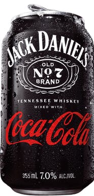 Jack Daniel's Can Cocktails Whiskey & Coca Cola 12 oz. Can - Order ...