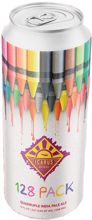 Icarus Brewing Drinking Crayons 128 Pack Quadruple IPA 4 pack 16 oz ...