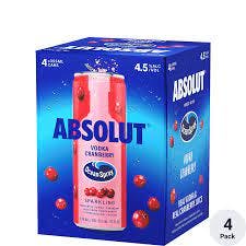 Absolut Ocean Spray Vodka Cranberry 4 pack 355ml Can - Yankee Spirits