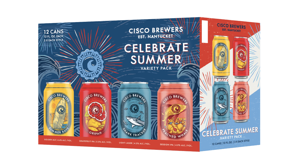 Cisco Brewers Celebrate Summer Variety Pack 12 pack 12 oz. Can - Yankee ...