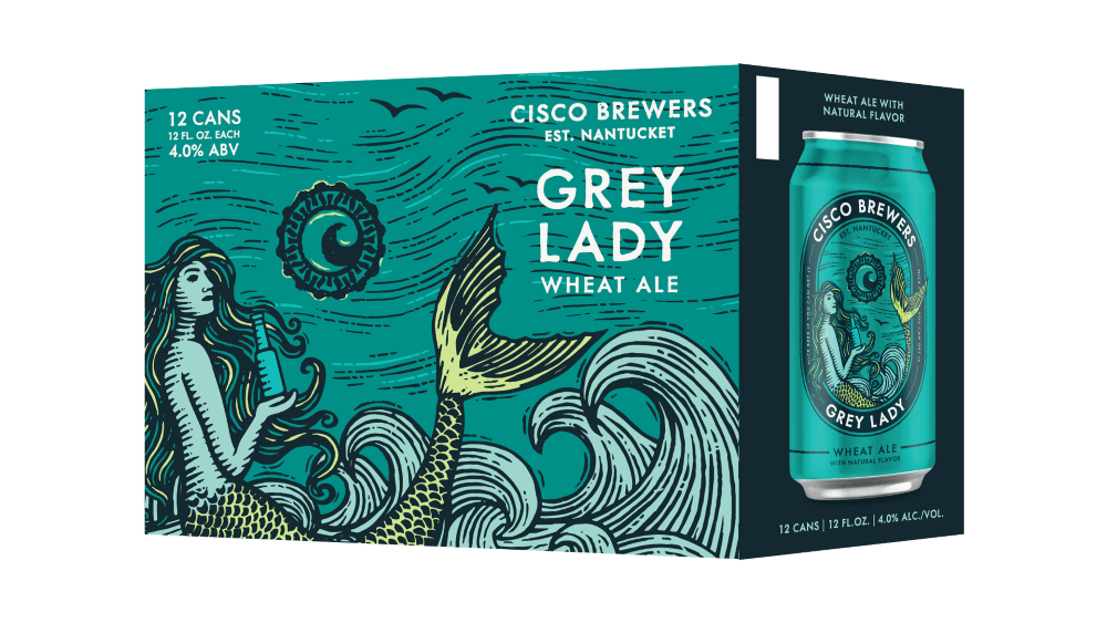 Cisco Brewers Grey Lady Ale 12 pack 12 oz. Can - Yankee Spirits